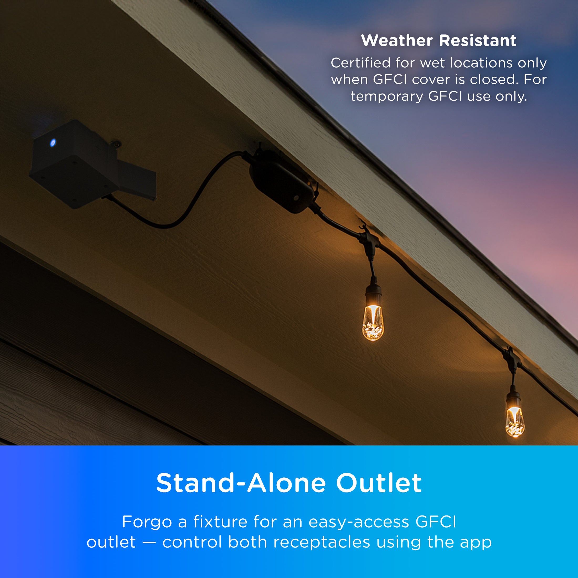 Enbrighten VIBE WiFi Add-An-Outlet Smart Adapter, White